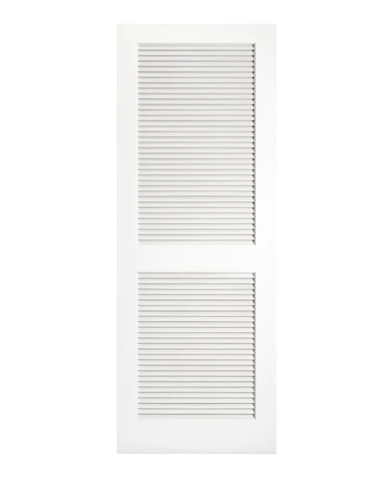 Primed Louver Over Louver Doors — PC Mouldings Supply