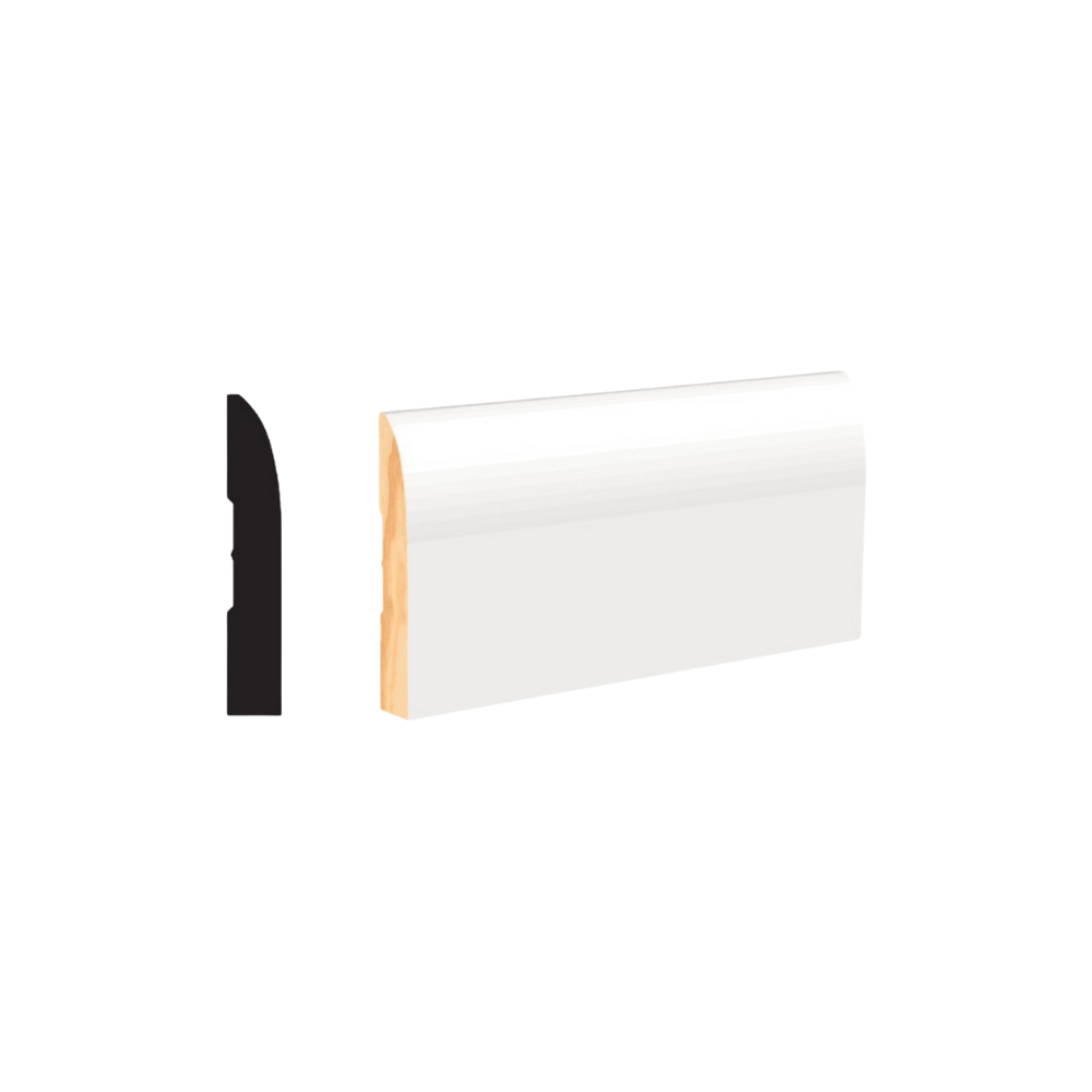9/16" x 3-1/4" x 8' WM 713 White Base — PC Mouldings Supply