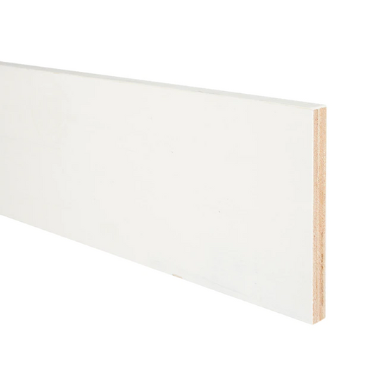 S4S 1 x 8 (7-1/4 in. x 11/16 in. x 16ft ) Wood FJ Baseboard Primed – PC ...